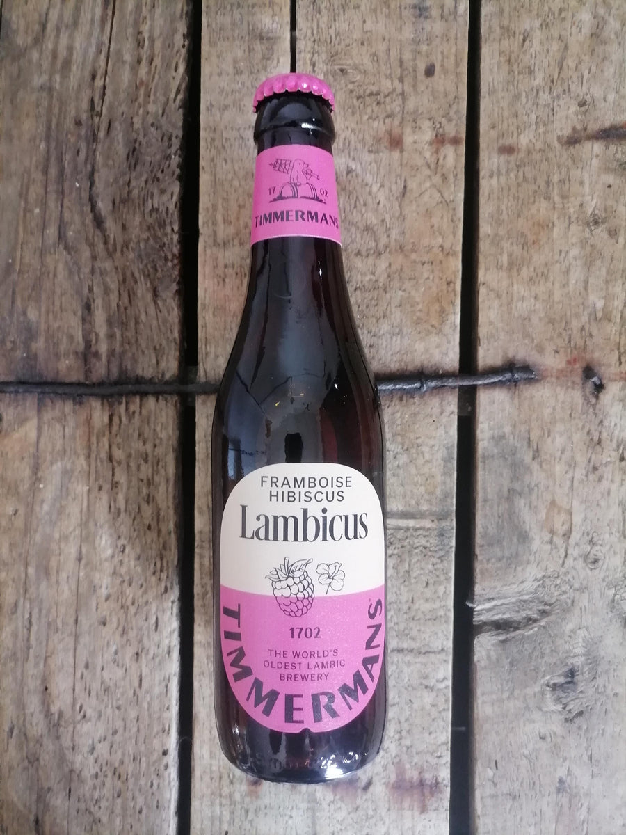 Timmermans Lambiscus Framboise Hibiscus 4% (330ml bottle) – waterintobeer