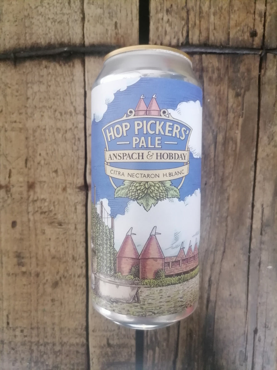 Anspach & Hobday Hop Pickers Pale 4.2% (440ml can) – waterintobeer